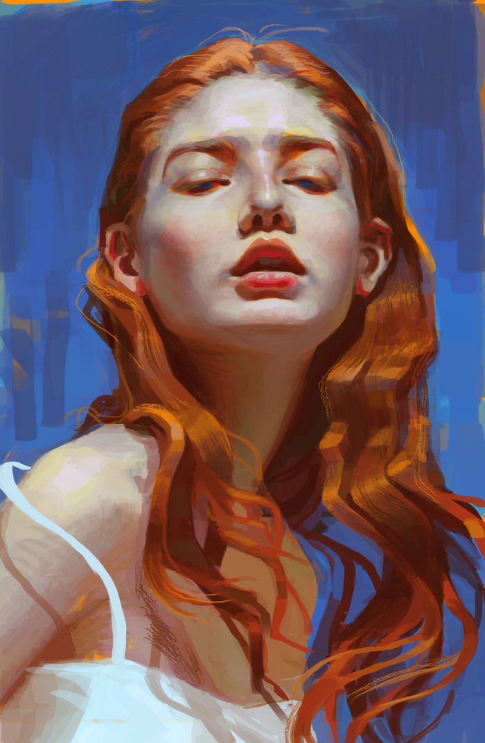 Иллюстрация Что-то на ярком в стиле живопись | Illustrators.ru