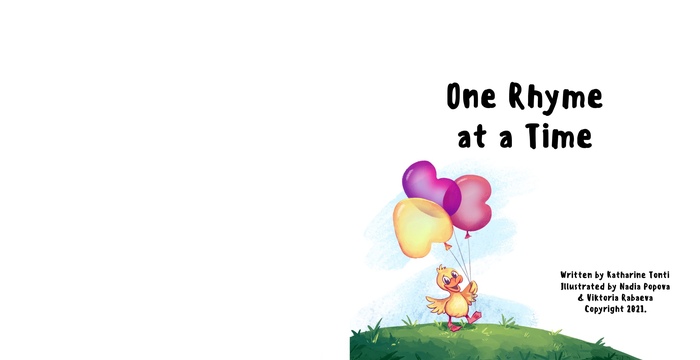 Иллюстрация One Rhyme at a Time Обложка в стиле детский
