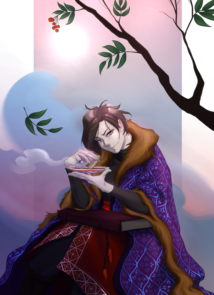 Иллюстрация Tea Garden в стиле 2d, персонажи | Illustrators.ru