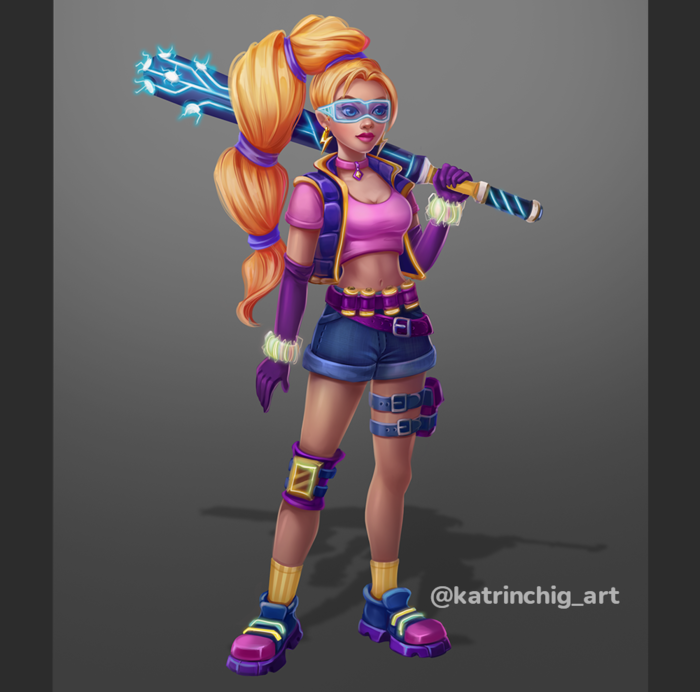 Иллюстрация Сharacter concept art в стиле 2d, cg, game dev