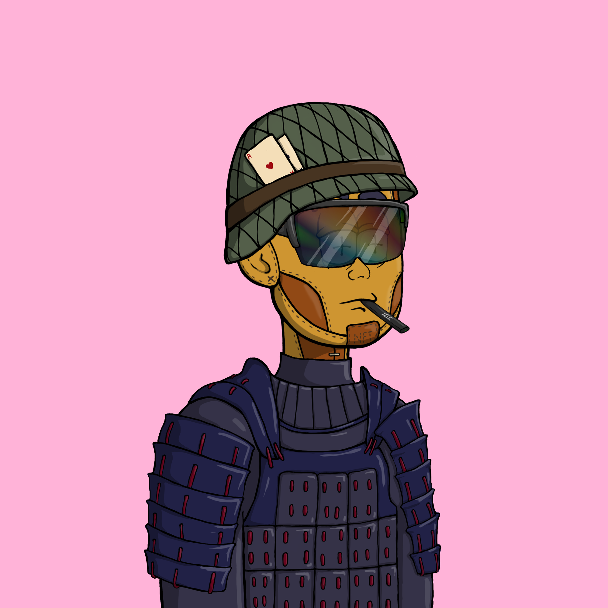 Иллюстрация NFT в стиле анимационный, декоративный, персонажи