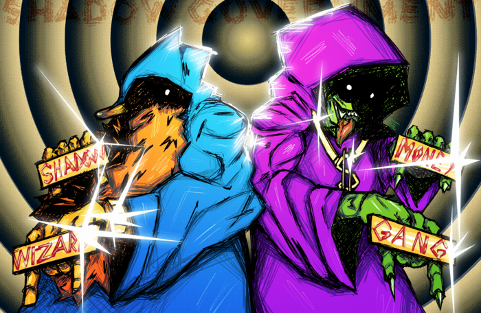 Иллюстрация Shadow wizard money gang в стиле 2d | Illustrators.ru