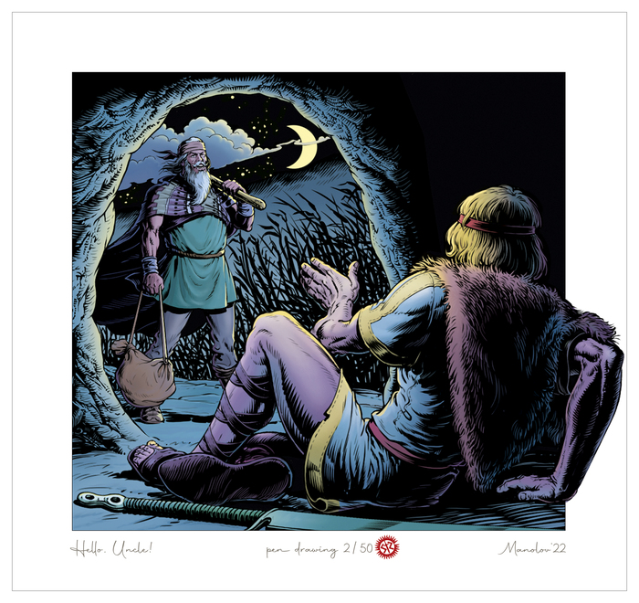 Иллюстрация Привет, дядя! в стиле реализм | Illustrators.ru