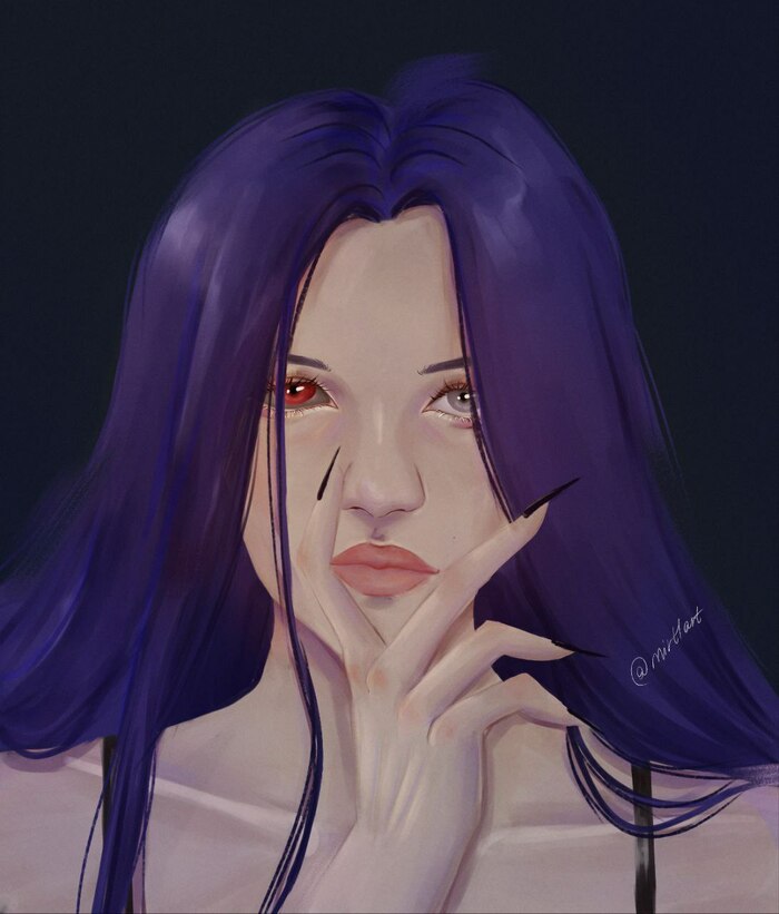 Иллюстрация Портрет в стиле 2d | Illustrators.ru