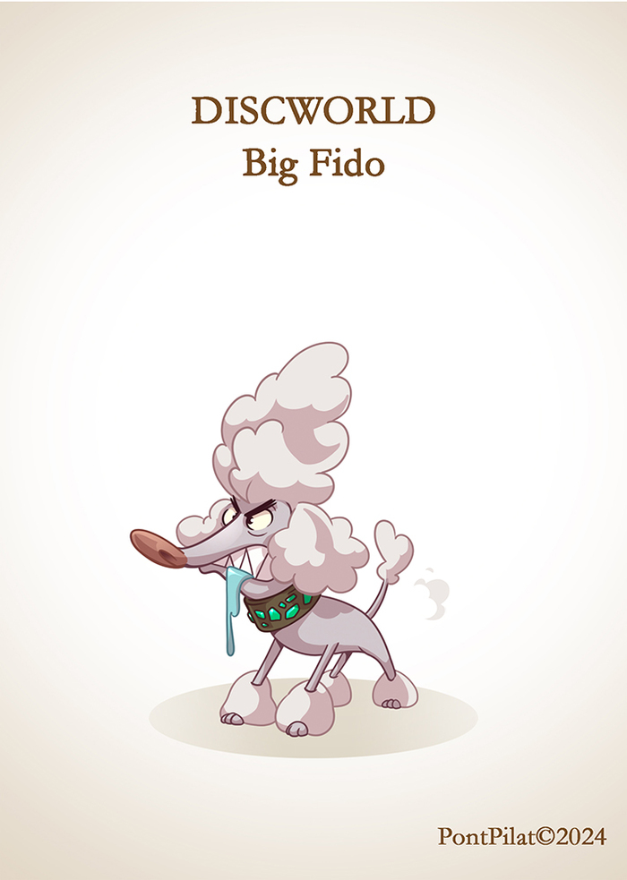 Иллюстрация Большой Фидо в стиле 2d | Illustrators.ru