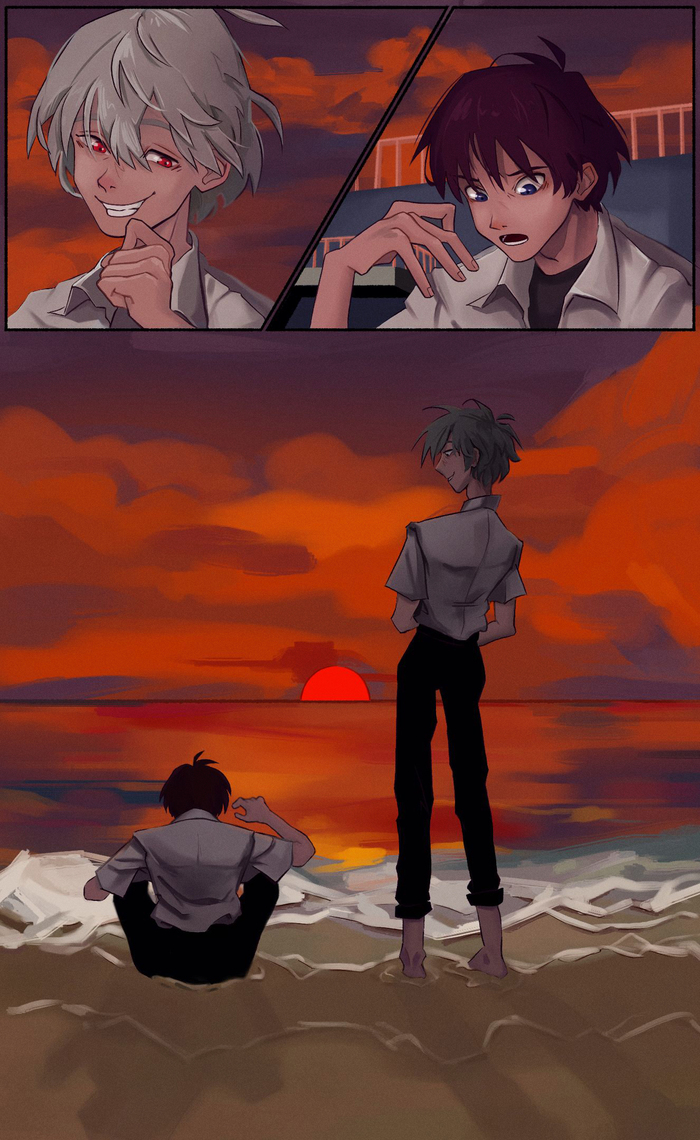 Иллюстрация Evangelion в стиле 2d | Illustrators.ru