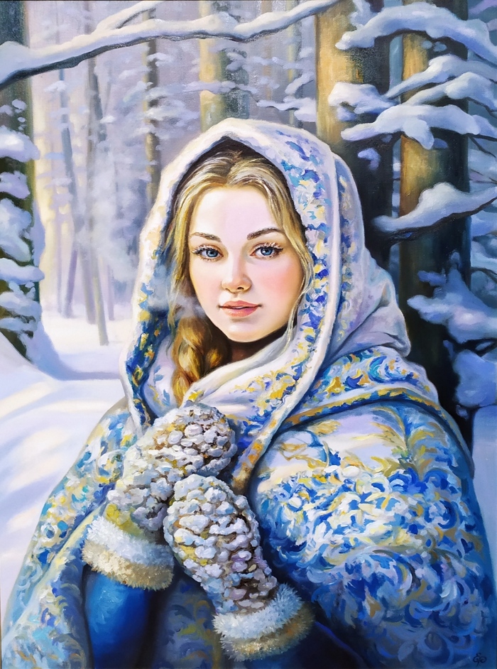 Иллюстрация "Морозное утро" | Illustrators.ru