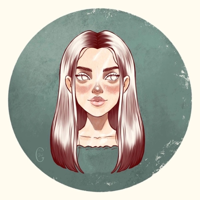 Иллюстрация Портрет девушки в стиле 2d, скетчи | Illustrators.ru