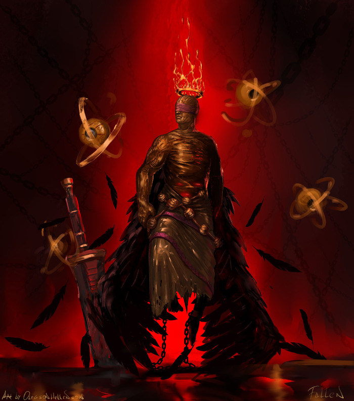 Иллюстрация Some kind of demon в стиле персонажи | Illustrators.ru