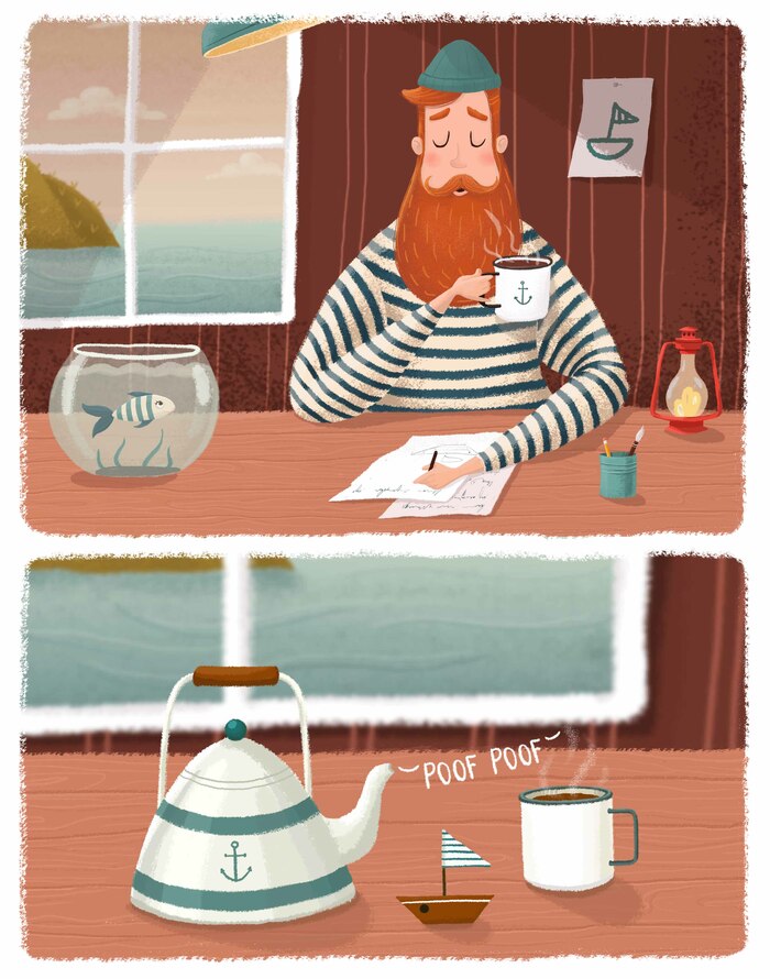 Иллюстрация Иллюстрация к комиксу, 2018г. в стиле компьютерная