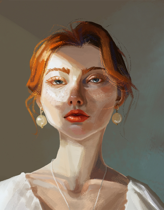 Иллюстрация Портрет девушки | Illustrators.ru