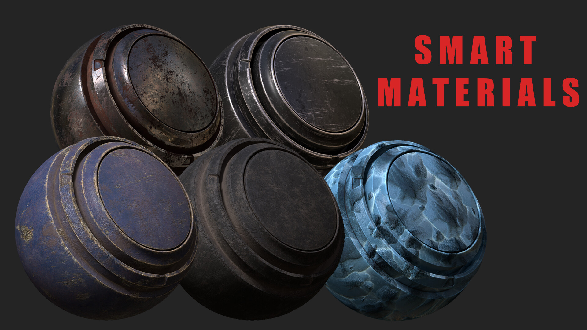 Иллюстрация Substance 3D Painter / Smart materials