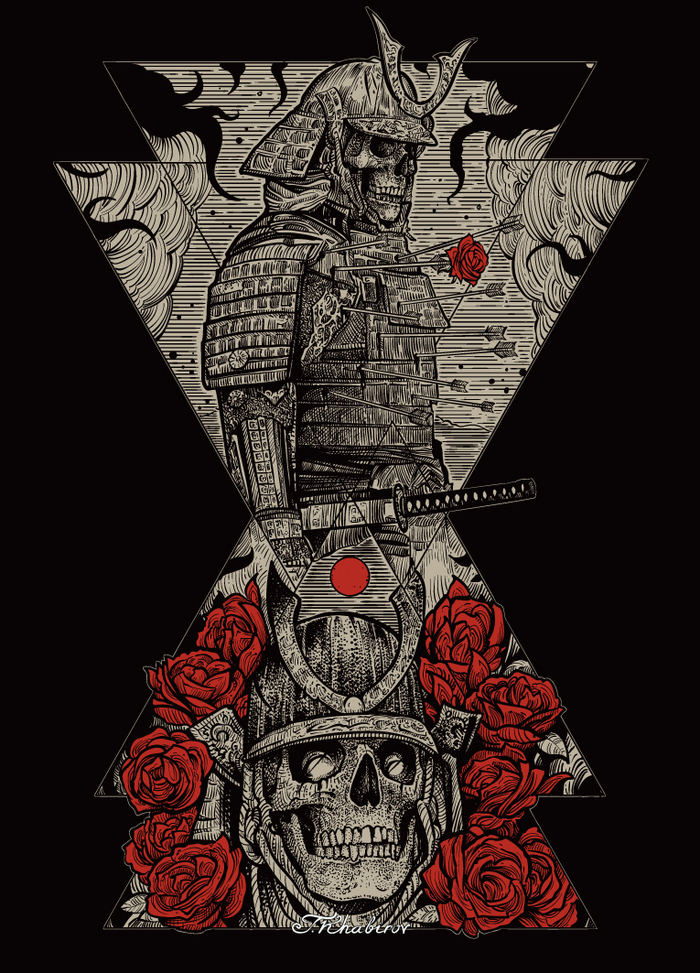 Иллюстрация Angry Chair Brewing 10th anniversary art в стиле