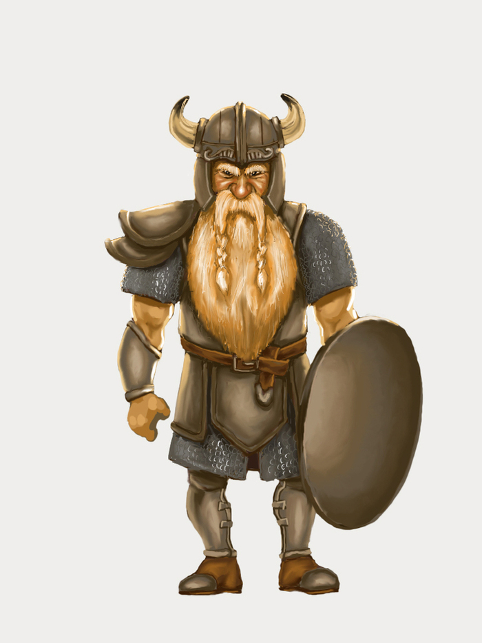 Иллюстрация dwarf в стиле 2d | Illustrators.ru
