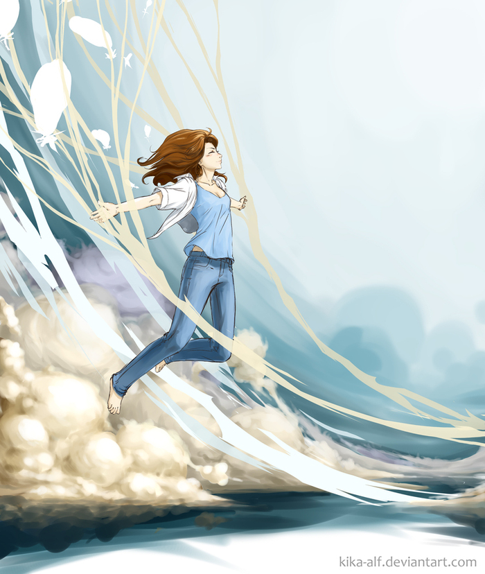 Иллюстрация Wind in my arms в стиле компьютерная графика