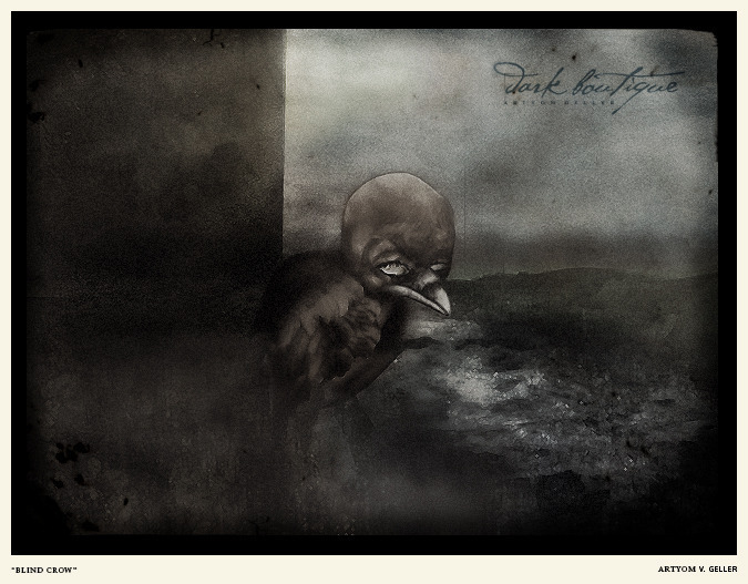 Иллюстрация Blind crow в стиле сюр | Illustrators.ru