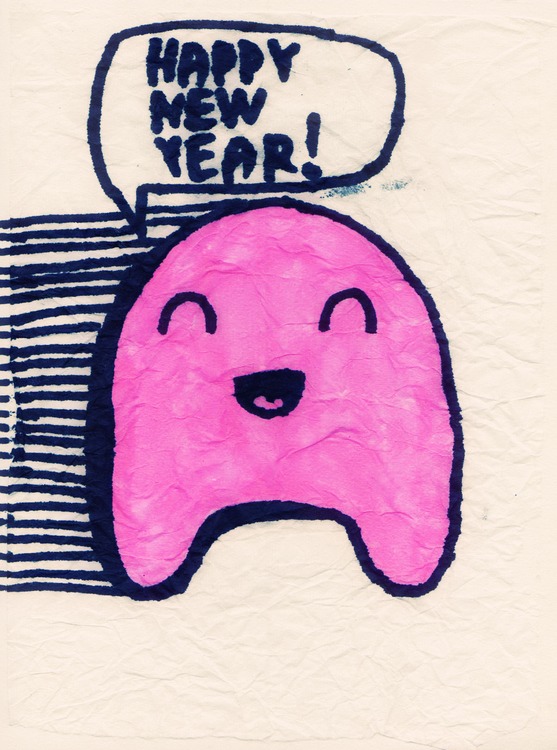 Иллюстрация pink buddy в стиле анимационный | Illustrators.ru