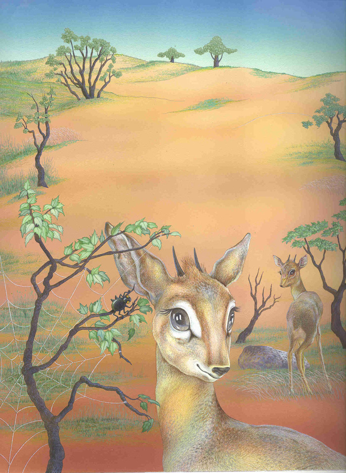 Иллюстрация Обложка "Anansi Saves Antelope" McGraw Hill в