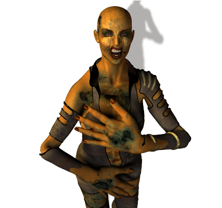 Иллюстрация зомби в стиле 3d | Illustrators.ru