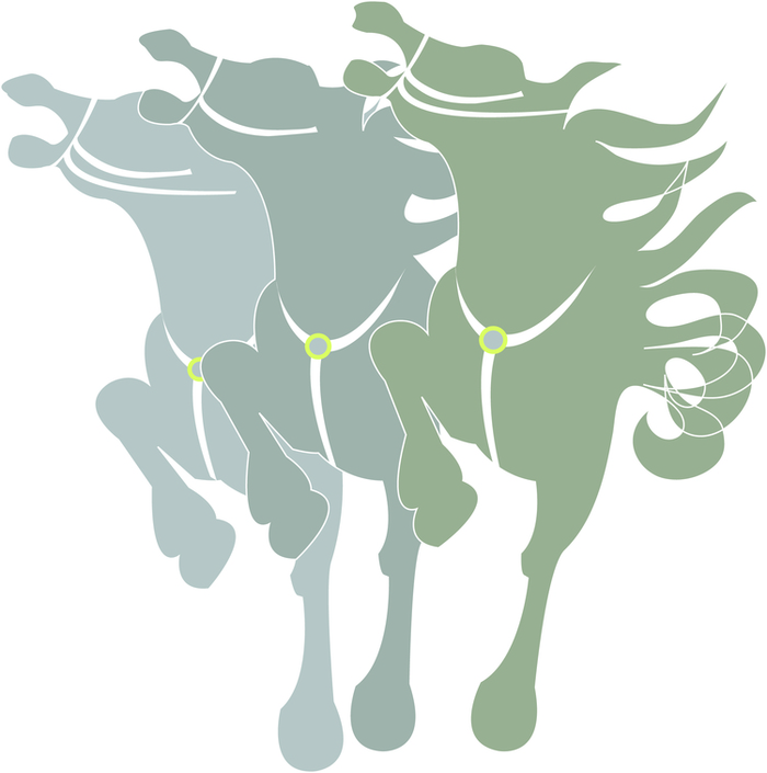 Иллюстрация кони в стиле 2d | Illustrators.ru