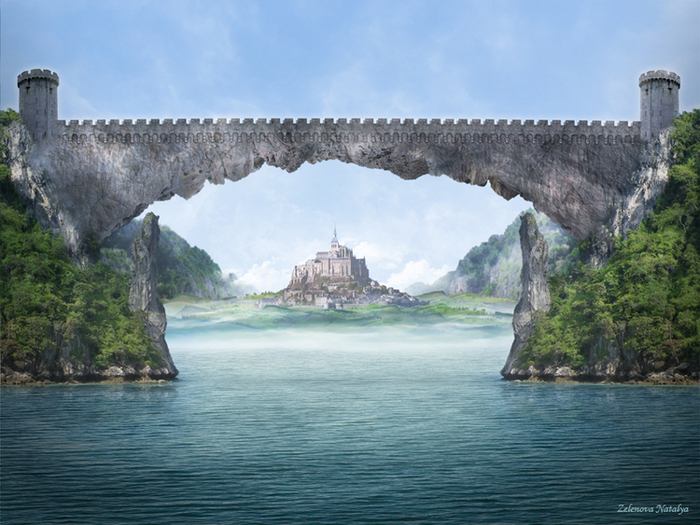 Иллюстрация Watch gate в стиле компьютерная графика