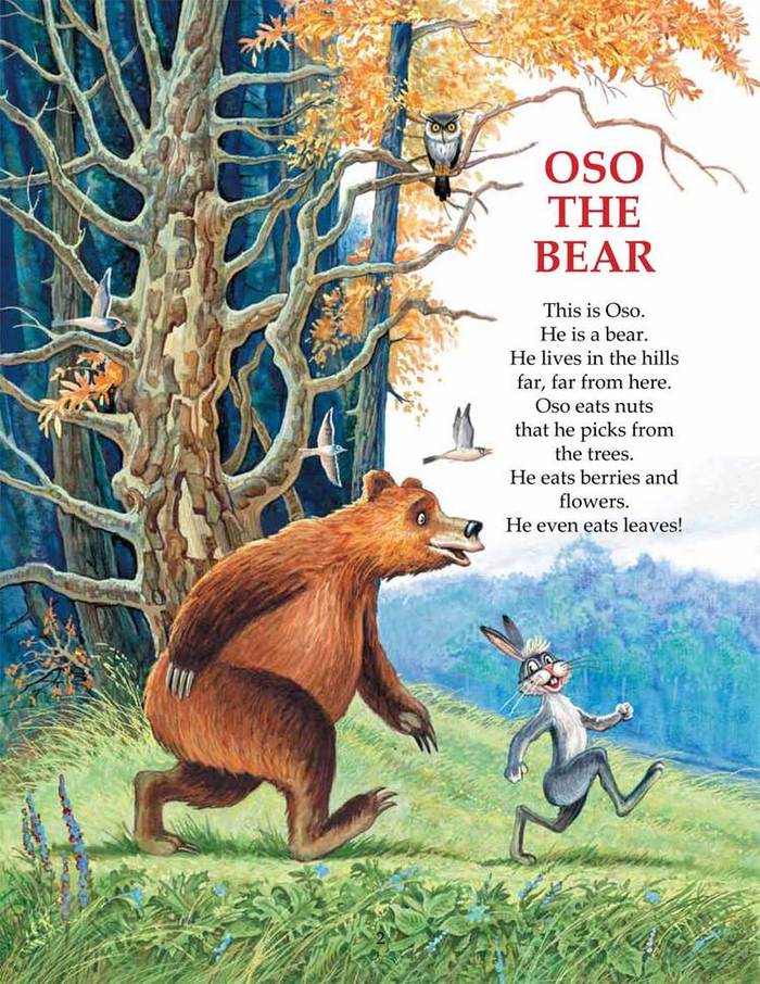 Иллюстрация OSO the Bear_02 в стиле книжная графика