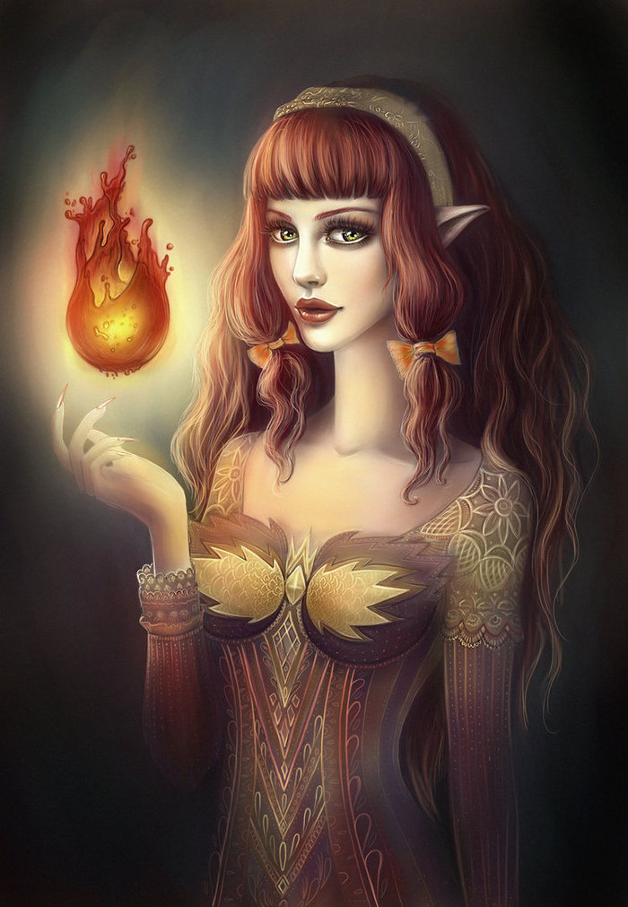 Иллюстрация Blood Elf в стиле 2d | Illustrators.ru