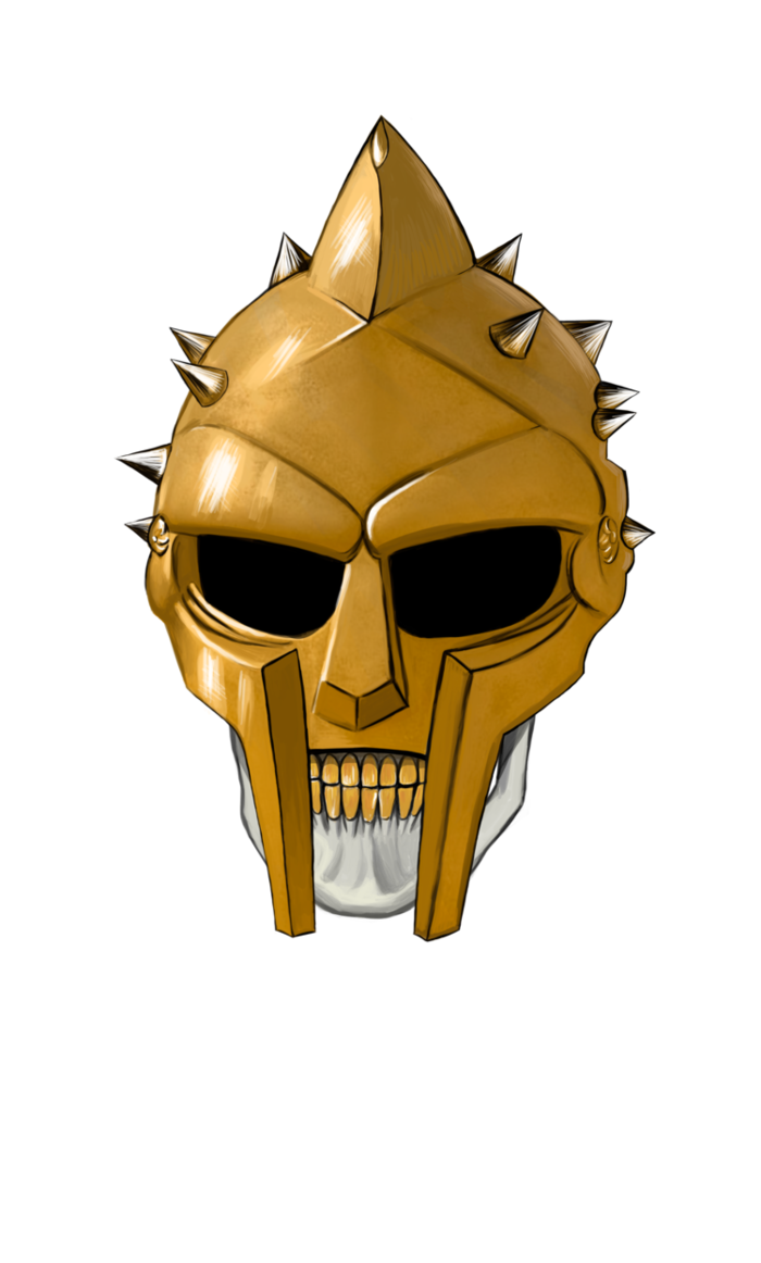 Иллюстрация gold gladiator в стиле компьютерная графика