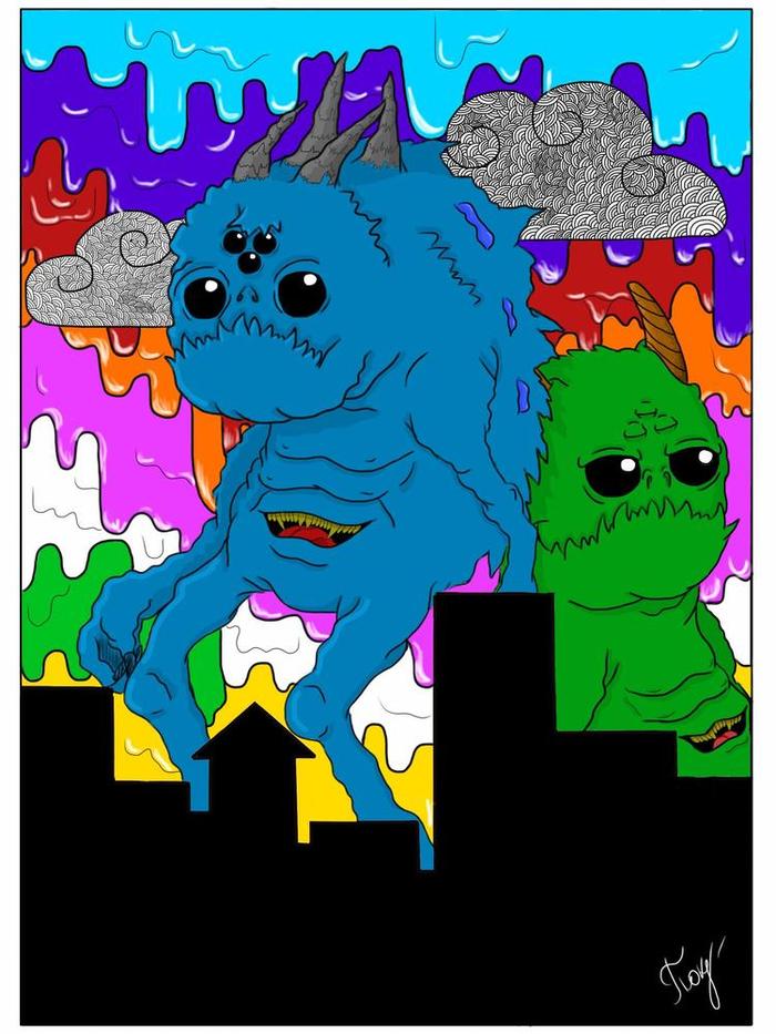 Иллюстрация Doodle ''Monsters'' by Natalia