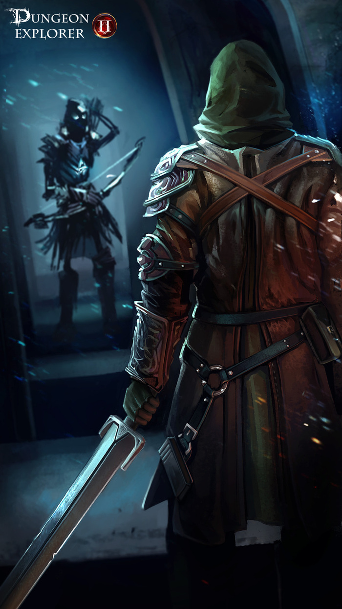 Иллюстрация Dungeon explorer в стиле 2d | Illustrators.ru