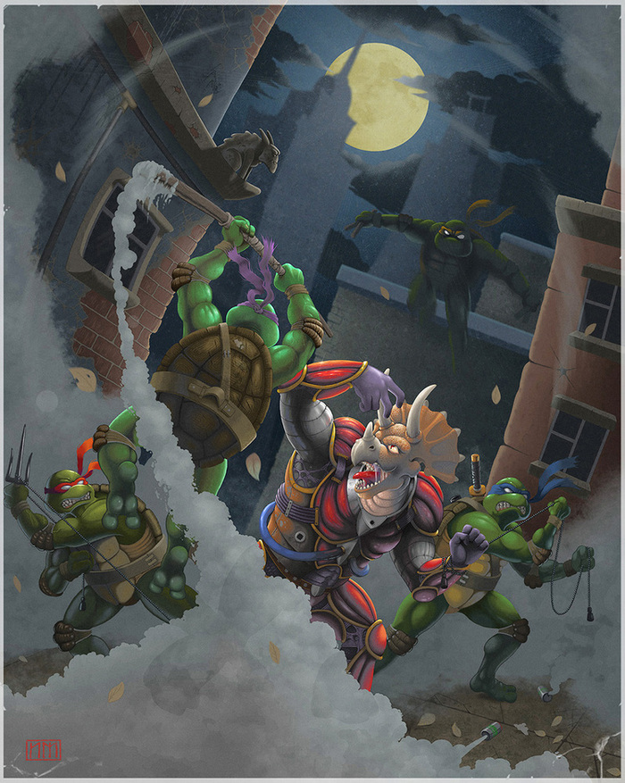 Иллюстрация Ninja Turtles в стиле 2d | Illustrators.ru
