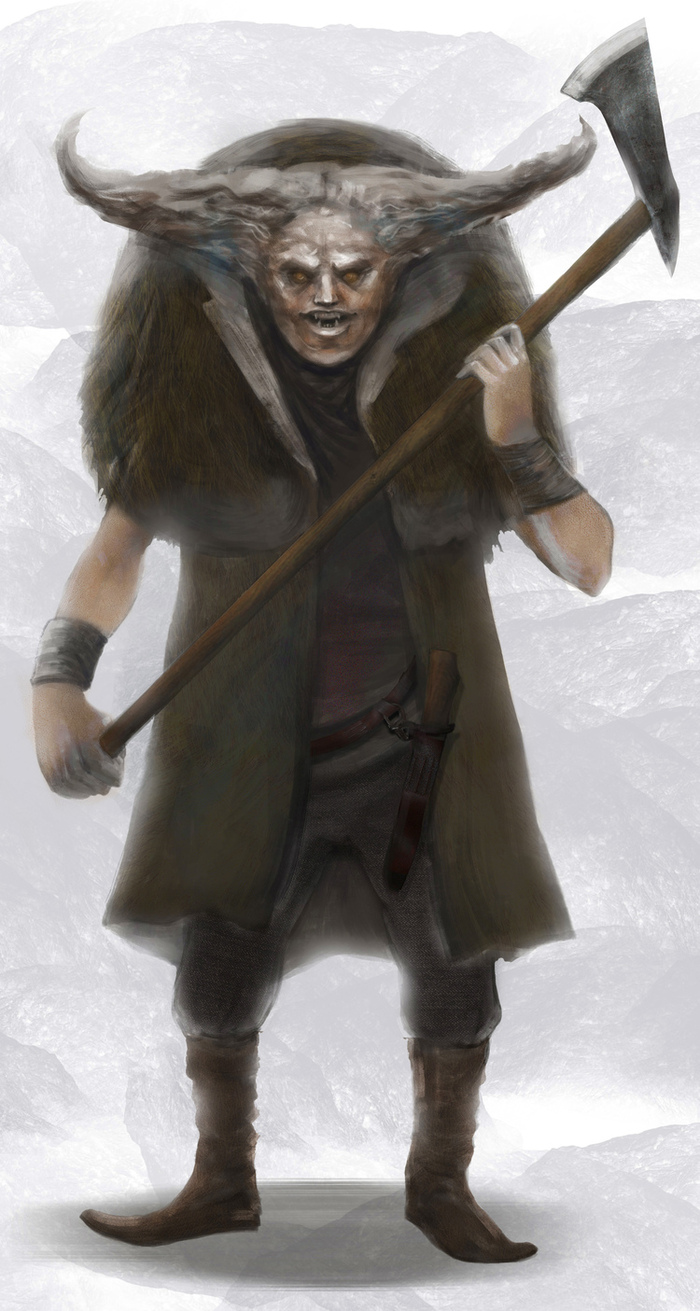 Иллюстрация Demon shepherd в стиле 2d | Illustrators.ru