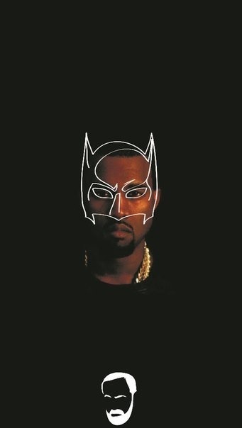 Иллюстрация Kanye Batman! в стиле классика | Illustrators.ru