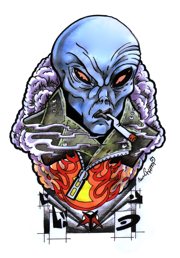 Иллюстрация Alien Jack в стиле 2d | Illustrators.ru