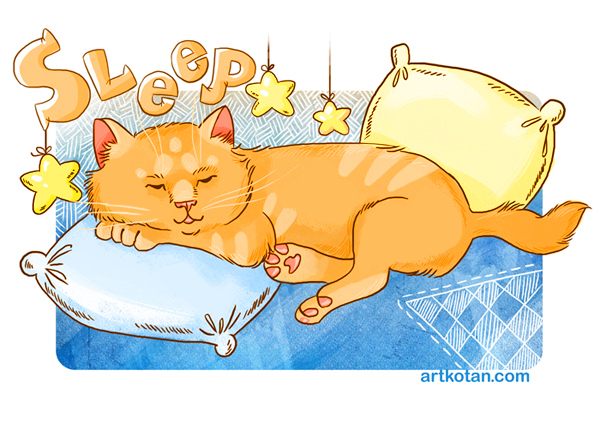 Иллюстрация Sleep в стиле 2d | Illustrators.ru