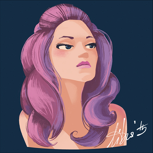 Иллюстрация Оля в стиле 2d | Illustrators.ru