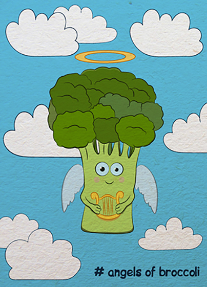 Иллюстрация Angels of broccoli в стиле другое | Illustrators.ru