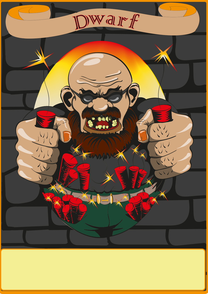 Иллюстрация Dwarf в стиле 2d | Illustrators.ru