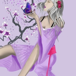 Иллюстрация Sakura в стиле классика | Illustrators.ru