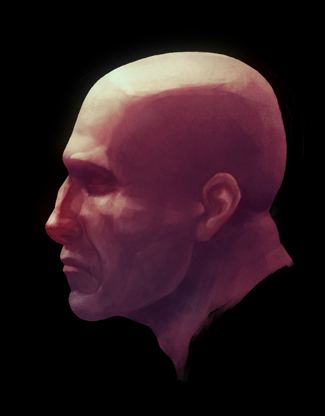 Иллюстрация Male Head Study в стиле 2d | Illustrators.ru