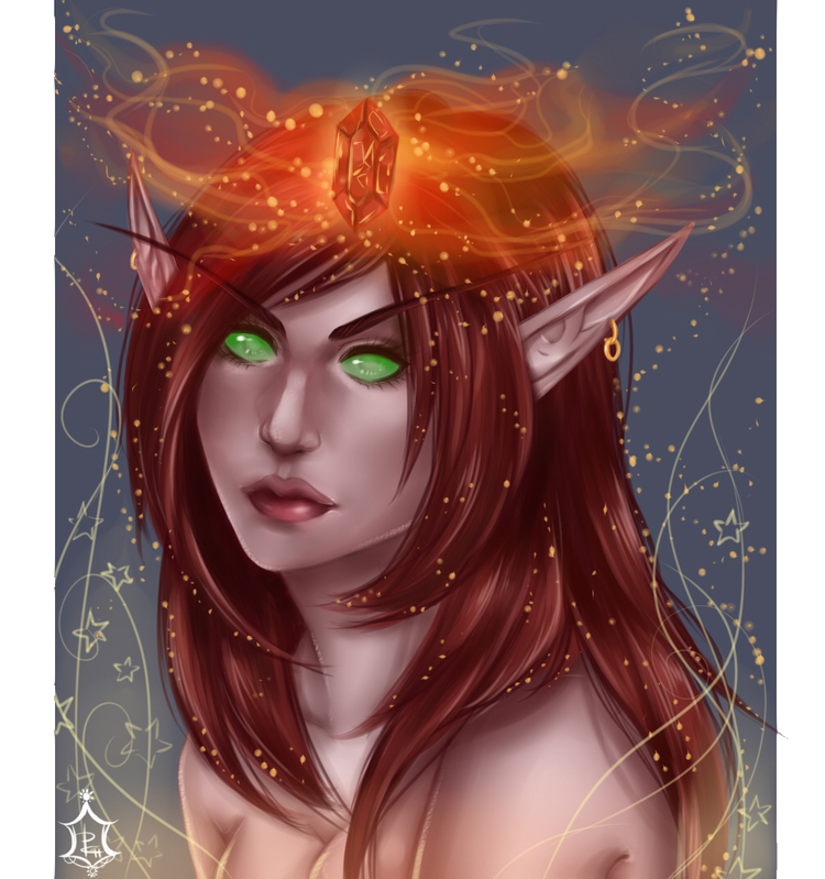 Иллюстрация elf в стиле графика | Illustrators.ru