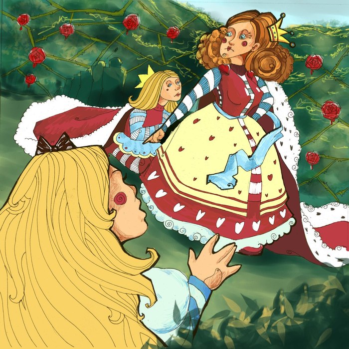 Иллюстрация Alice in Wonderland в стиле 2d | Illustrators.ru