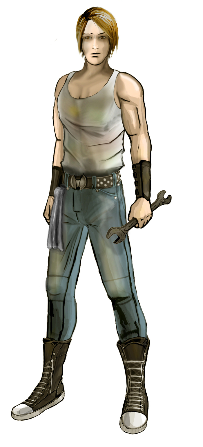 Иллюстрация Buddy Mechanic в стиле 2d | Illustrators.ru