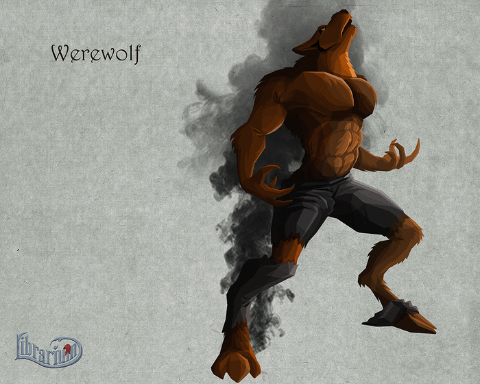 Иллюстрация werewolf в стиле 2d | Illustrators.ru