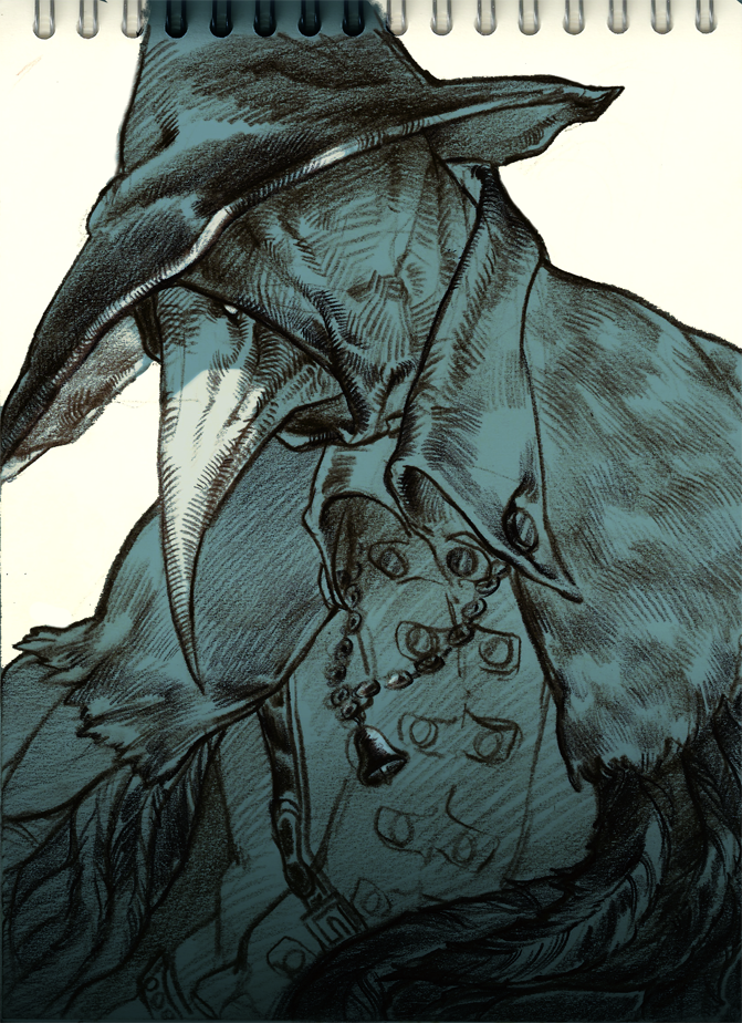 Иллюстрация Bloodborne в стиле 2d, графика | Illustrators.ru