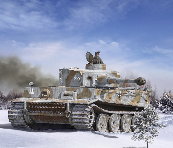 Иллюстрация Tiger I . Россия 1943 в стиле 2d | Illustrators.ru