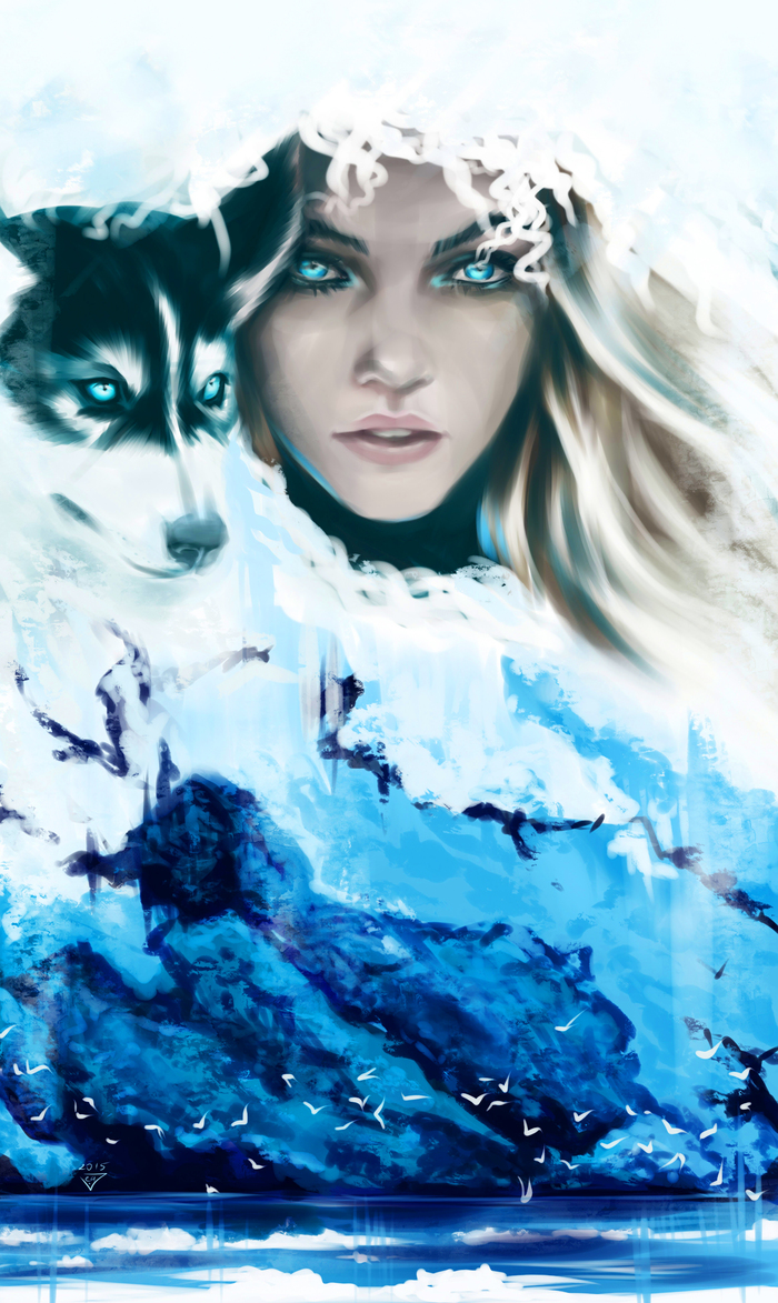 Иллюстрация The Cold в стиле живопись, 2d | Illustrators.ru