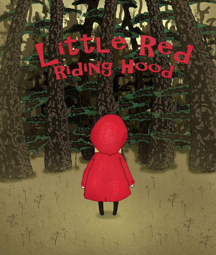 Иллюстрация Little Red riding Hood в стиле 2d | Illustrators.ru
