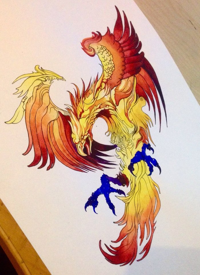 Иллюстрация Phoenix в стиле 2d | Illustrators.ru