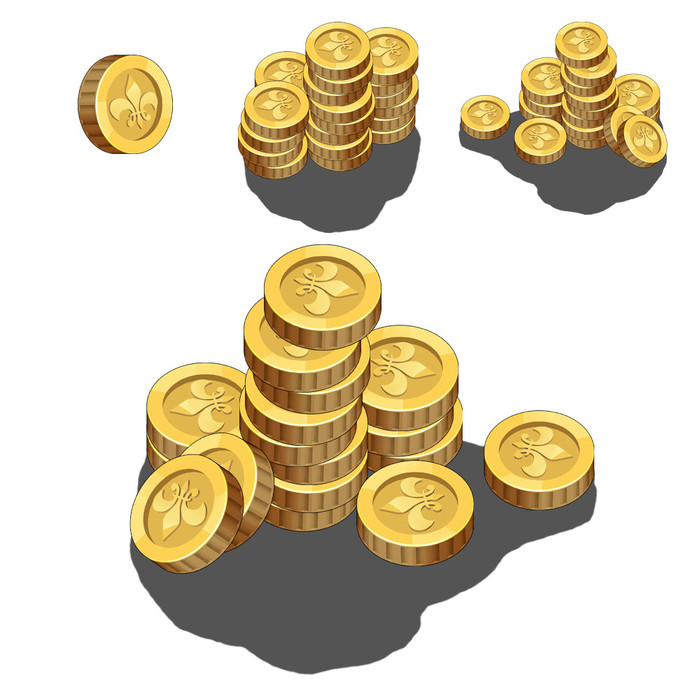 Иллюстрация coins в стиле 2d, cg, game dev | Illustrators.ru